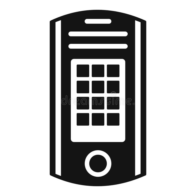 Intercom icon, flat style stock vector. Illustration of office - 122134741