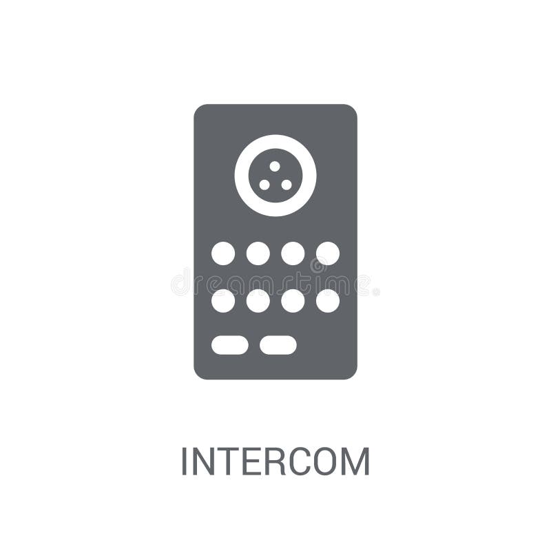 Intercom Icon. Trendy Intercom Logo Concept on White Background Stock ...