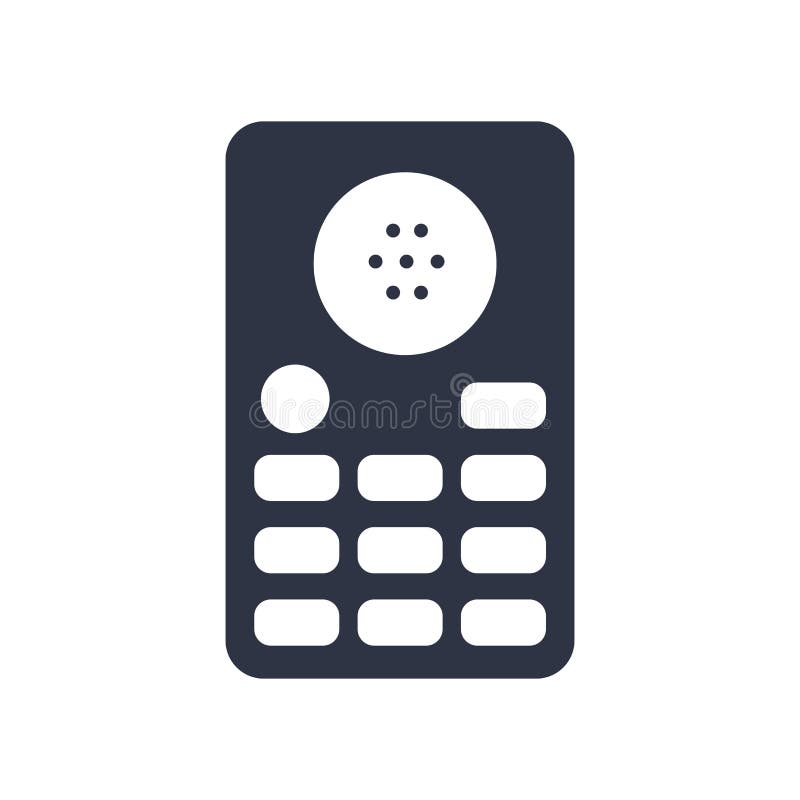 Intercom Icon Vector Sign and Symbol Isolated on White Background ...