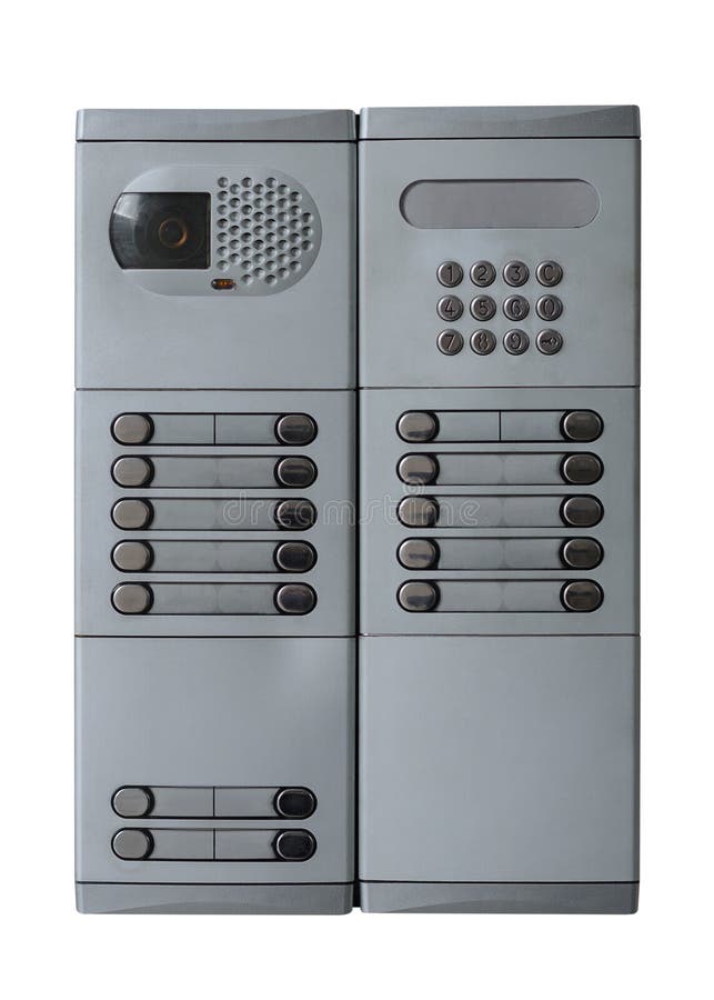 Intercom Isolated on White Background Stock Image - Image of apartment ...