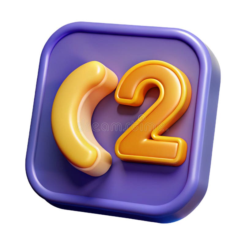 Intercom-2 Logo 3D Icon stock illustration. Illustration of messaging ...