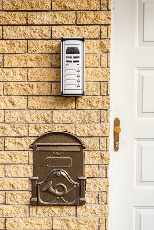 Mailbox and Intercom System Stock Image - Image of mailbox, intruder ...