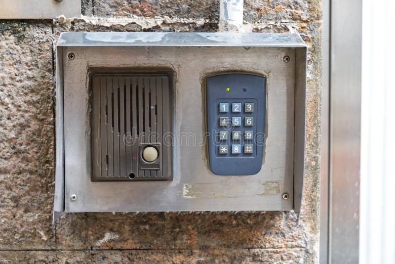 Door intercom stock photo. Image of buttons, bell, doorbell - 29243422
