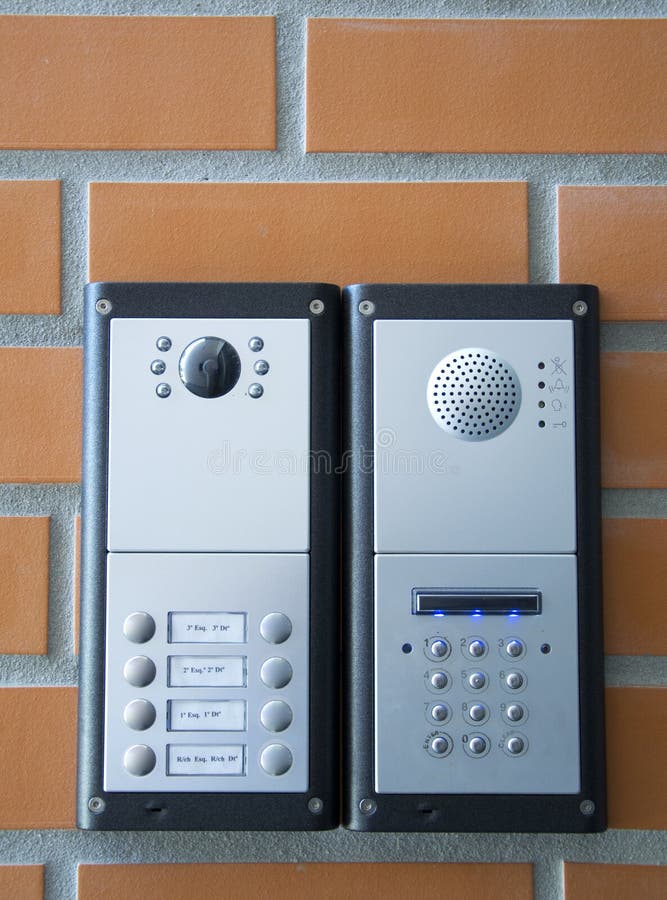 Intercom (security Concept) Stock Image - Image of instruction, door ...