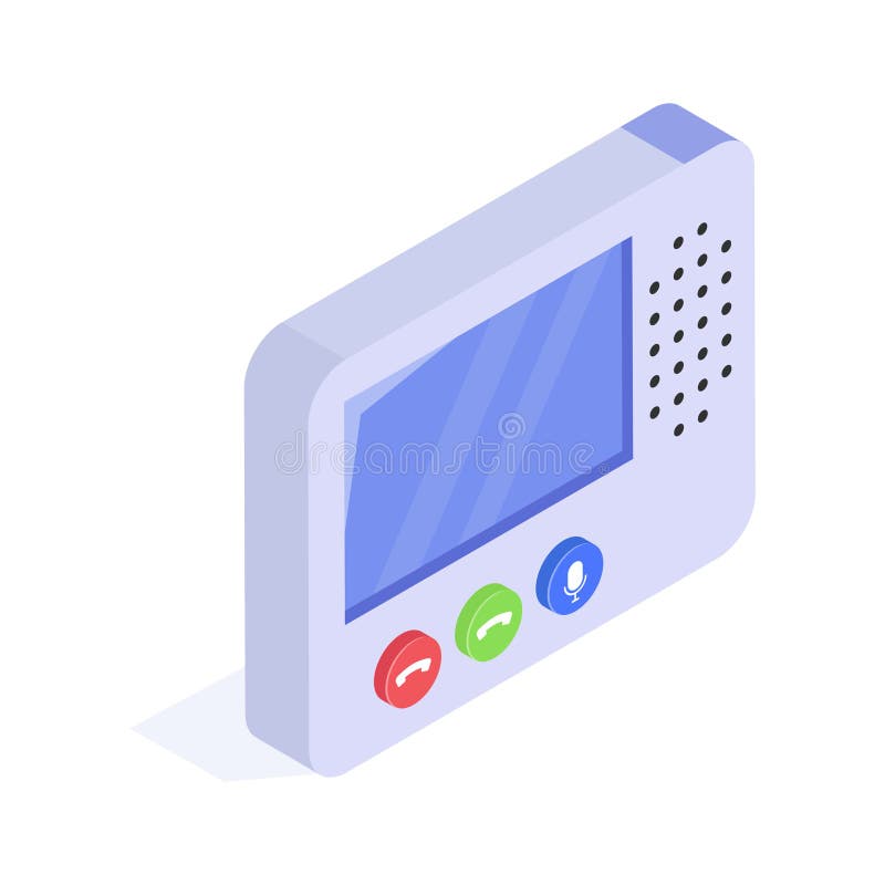 Intercom System for Communication in Modern Style, Ready To Use Vector Stock Vector ...