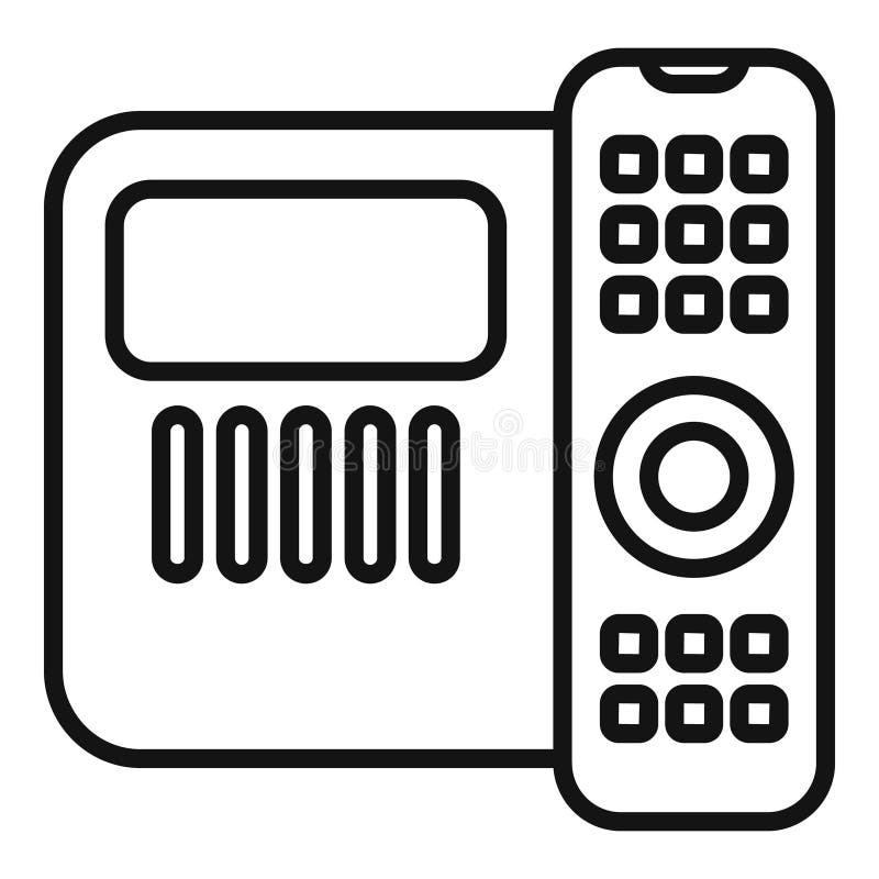 Intercom System with Display Screen Showing Incoming Call Stock ...