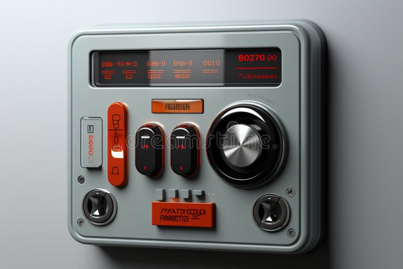 Intercom System Design Button Bell Device Vector Icon. Surveillance ...