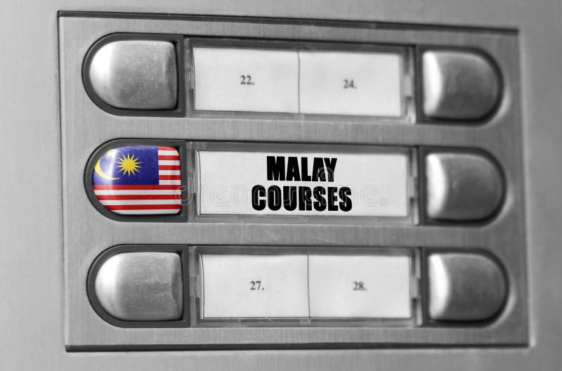On the Intercom There is a Button with the Flag of Malaysia and the ...