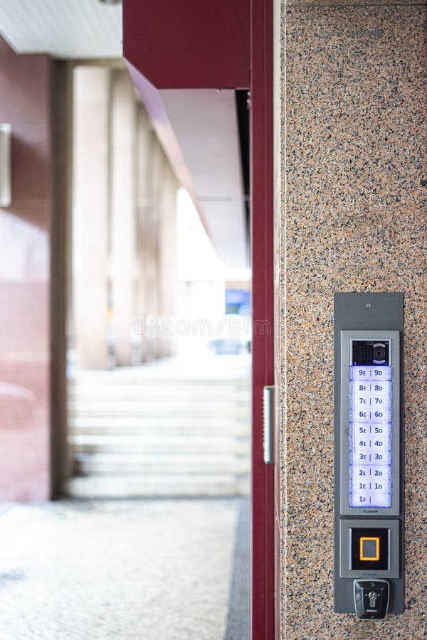 Intercom and Video Intercom in a 9-storey Building with Biometric ...