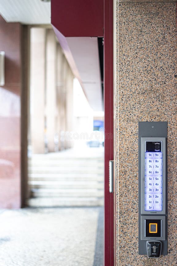 Intercom and Video Intercom in a 9-storey Building with Biometric ...