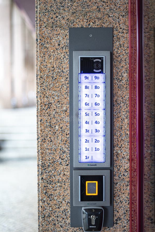 Intercom and Video Intercom in a 9-storey Building with Biometric ...