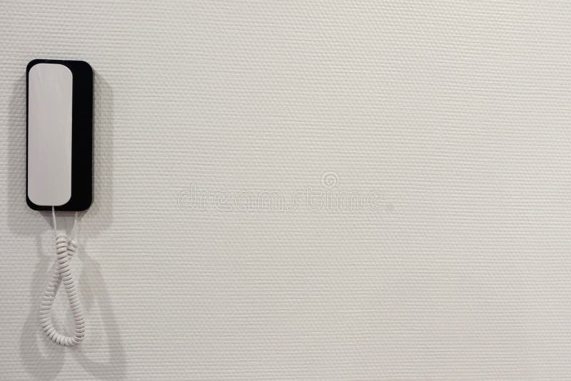 Intercom on the Wall in the Apartment Stock Image - Image of security ...