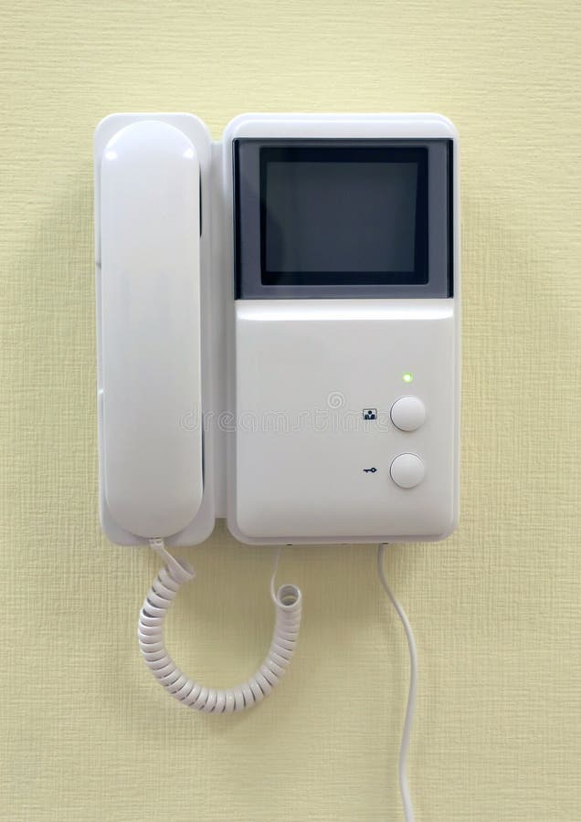 A voice intercom system stock image. Image of number, gate - 2537237