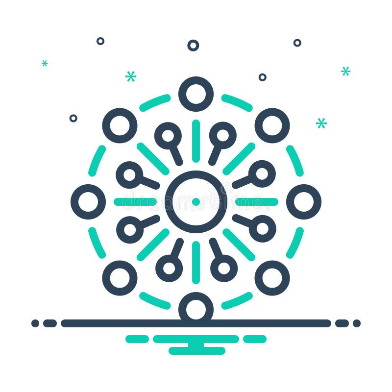 Mix Icon for Interconnect, Connection and Networking Stock Vector ...