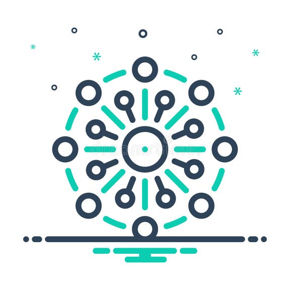 Mix Icon for Interconnect, Connection and Networking Stock Vector ...