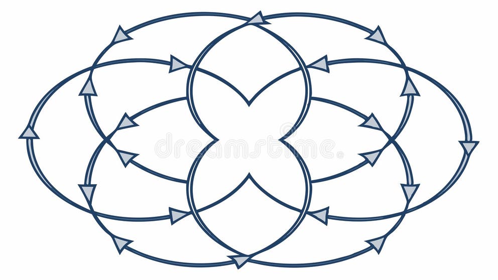 Interconnected Arrows Pattern, Global Network System Vector Design ...