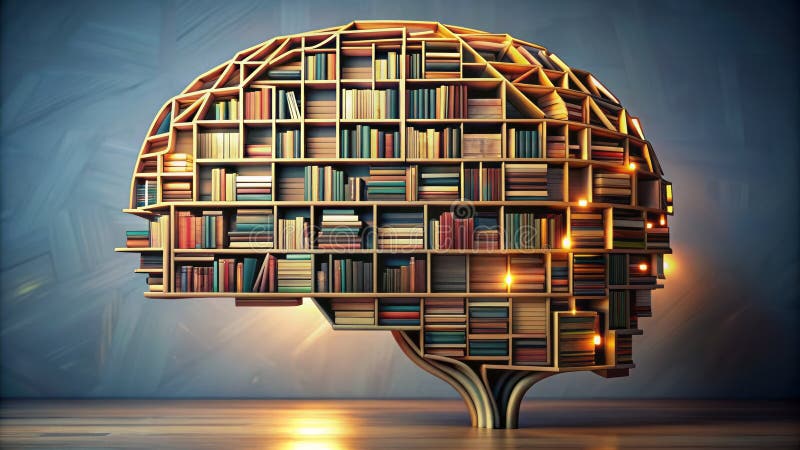 Interconnected Books Form a Brain a Visual Metaphor for Wisdom Learning ...