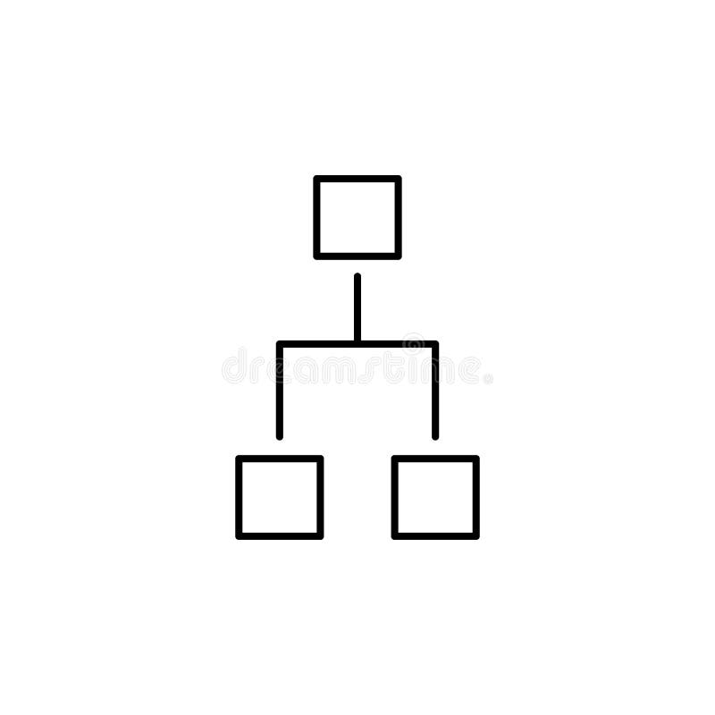 Interconnected Boxes Icon. from Web Set Stock Illustration ...