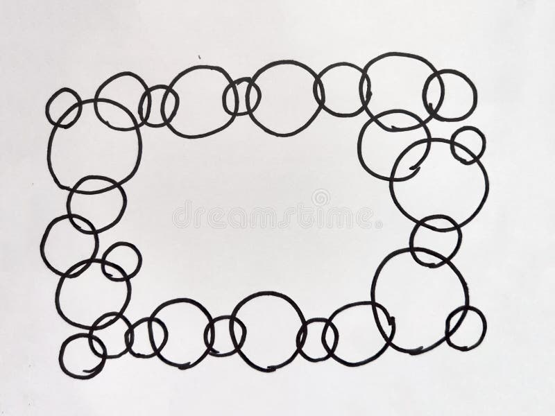 Interconnected Circles Create a Unique Rectangular Outline, Showcasing ...