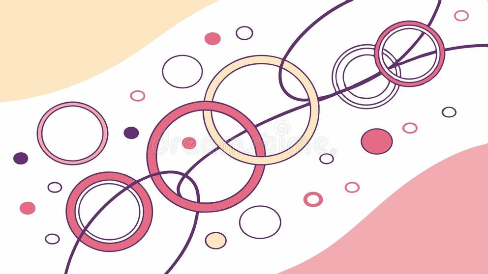Interconnected Circles Design, Abstract Pattern for Modern Backgrounds ...
