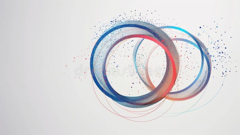 Interconnected Circles: Symbol of Team Unity Stock Image - Image of ...