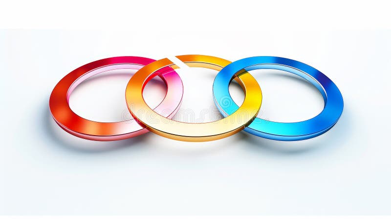 Interconnected Circles: Symbol of Team Unity Stock Photo - Image of ...