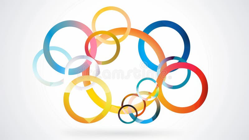 Interconnected Circles: Symbol of Team Unity Stock Photo - Image of ...