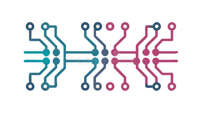 Interconnected Circuit Board Pattern Stock Illustrations – 4,442 ...