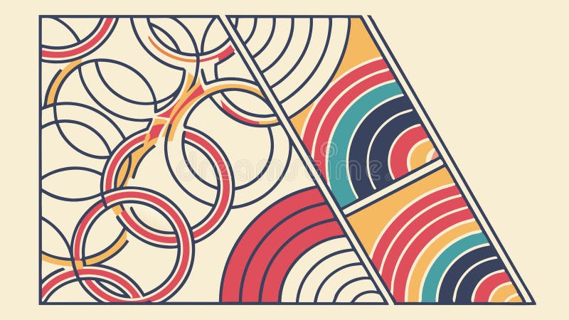 Interconnected Circular Patterns, Organic Abstract Design, Decorative ...