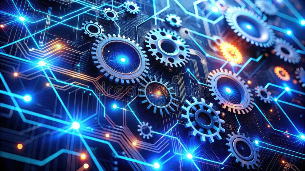 Interconnected Cogs and Circuitry a Representation of Complex System ...