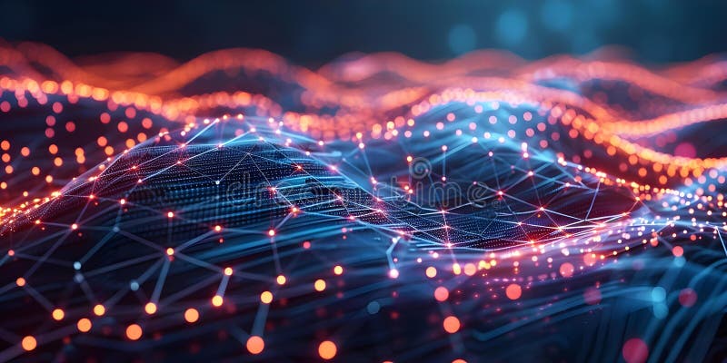Interconnected Cyber Network Grid with Particle Connections: Tech-Savvy ...