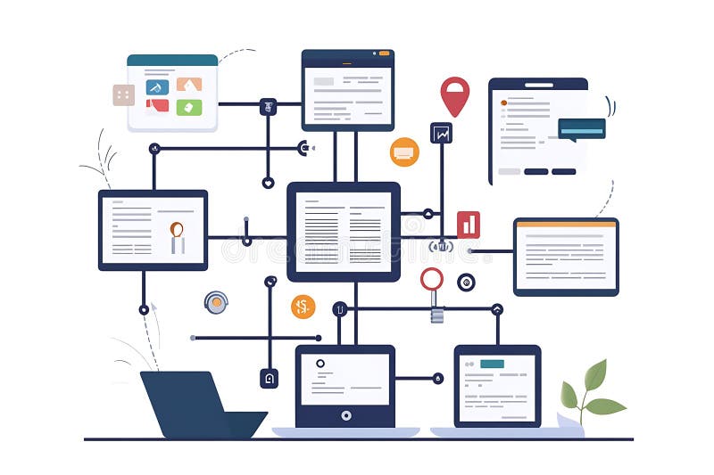 Integrated Digital Workspace Data, Web Pages, Devices, and Connections ...