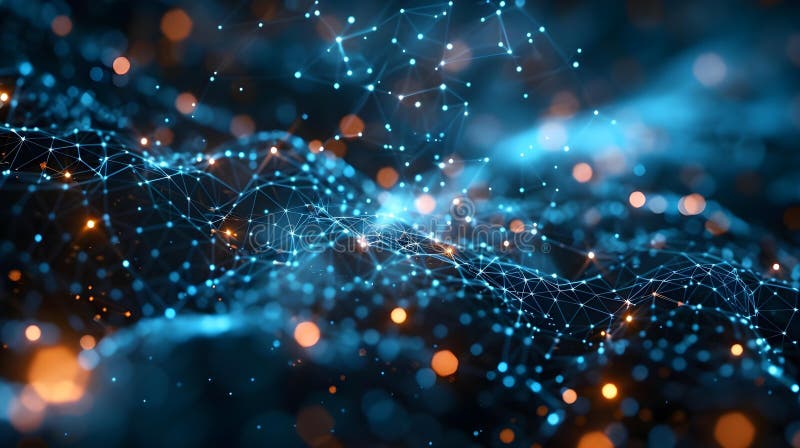 Interconnected Digital Universe: AI & IoT Synergy. Concept Artificial ...