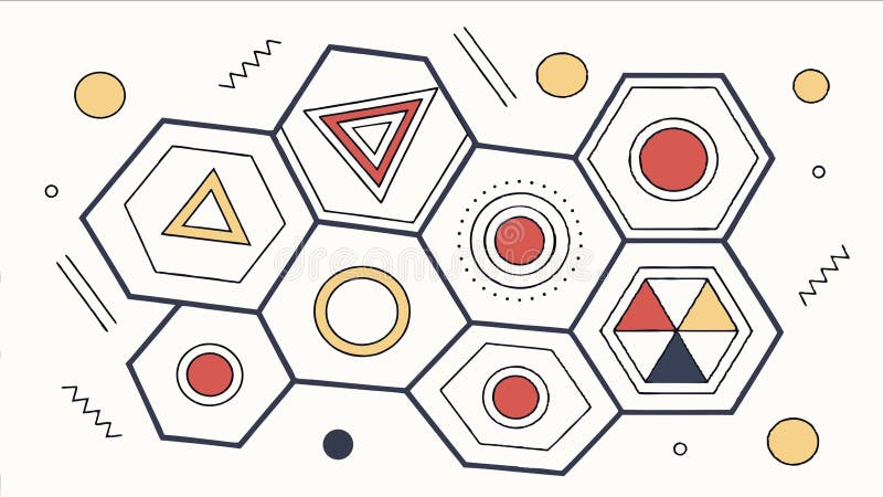 Interconnected Geometric Shapes, Network, Unity, Complex Structure ...