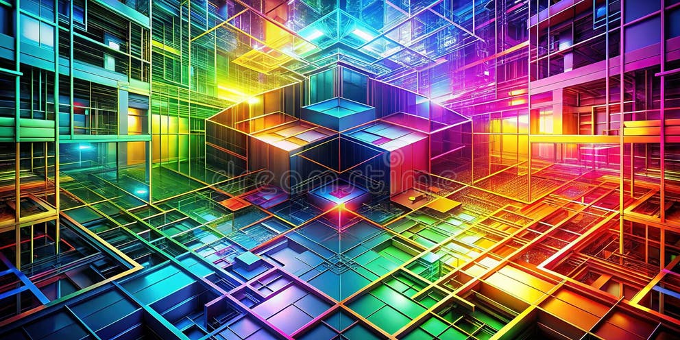 Interconnected Geometry Visualizing the Future of Advanced Digital ...