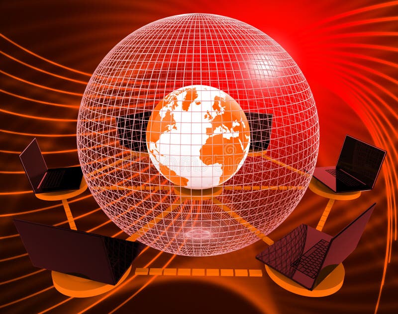 Interconnected Globe World Technology Link 3d Rendering Stock ... Interconnected Globe World Technology Link 3d Rendering Stock ...