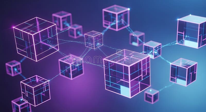 302 Glowing Interconnected Cubes Stock Photos - Free & Royalty-Free ...