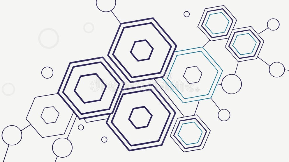 Hexagonal Molecular Structure Pattern Stock Illustrations – 7,277 ...