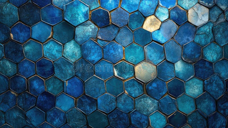Interconnected Hexagons Form Dynamic and Modern Abstract Design in ...