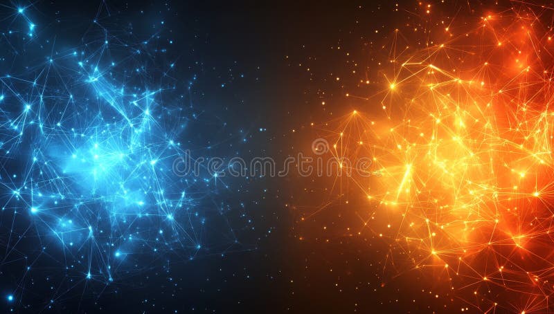 Interconnected Lines of Light Weave Together To Create a Complex ...