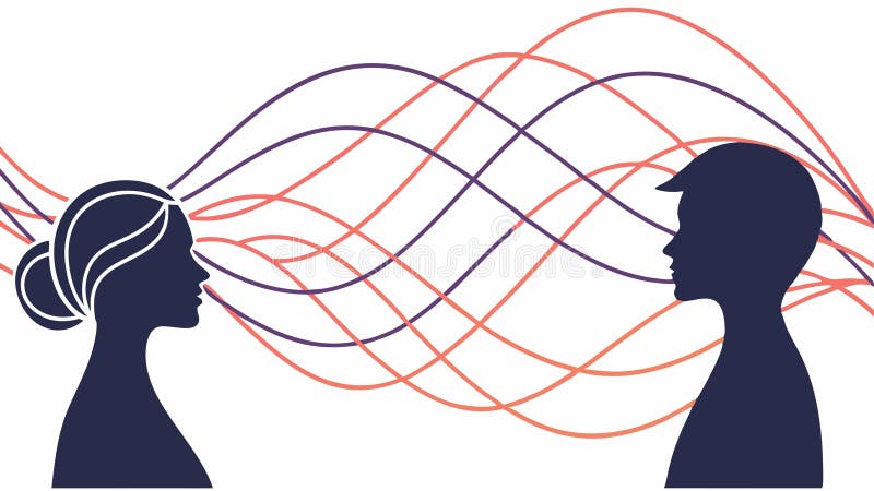 Interconnected Minds Telepathy Vector Illustration, Vector Design ...