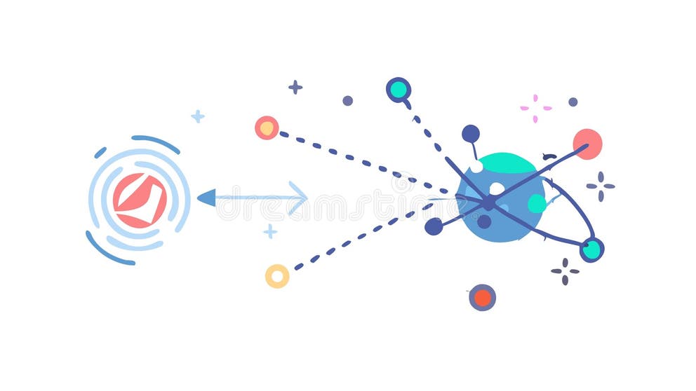 Interconnected Network Abstract Design with Central Node, Vector Design Generative AI Stock ...