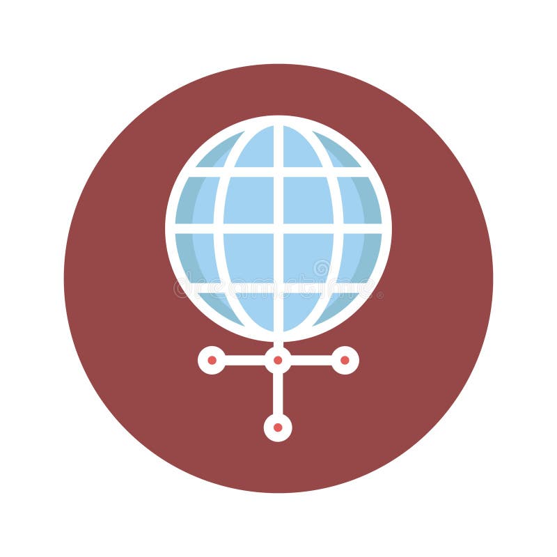 Interconnected Network Isolated Vector Icon Which Can Easily Modify or Edit Stock Vector ...