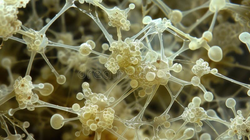 The Interconnected Network of Mycelium Branching Out and Exploring Its ...