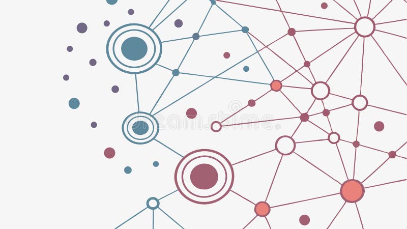 Interconnected Network Nodes Abstract Technology And Data Connection Vector Design Generative