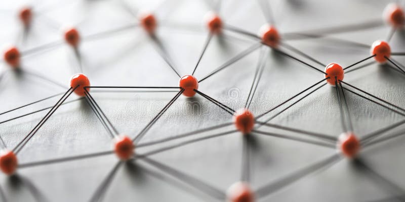 Interconnected Network of Technology Stock Image - Image of modern ...