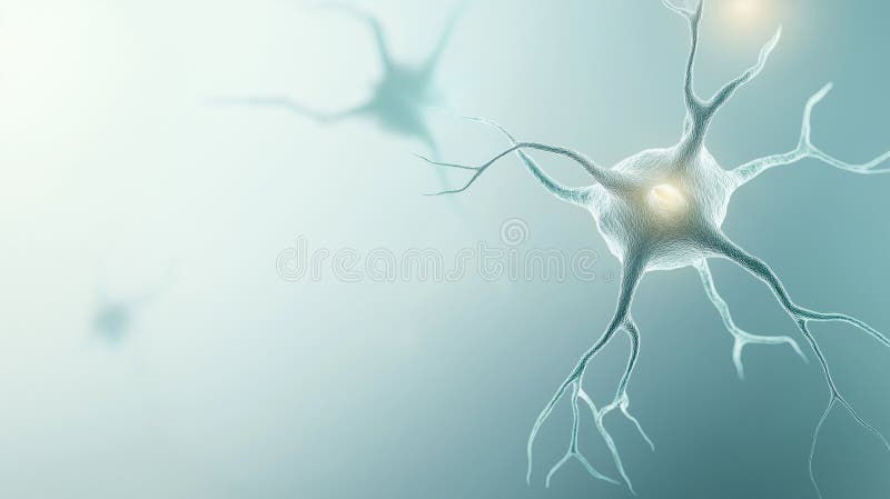 Neural Network Firing, Synapses Connecting, Transmitting Electrical ...