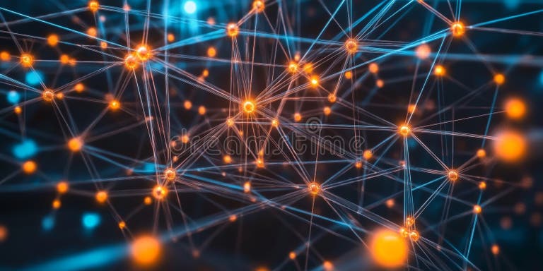 Interconnected Nodes in Neural Network for Multimedia Processing, Artificial Intelligence Stock ...