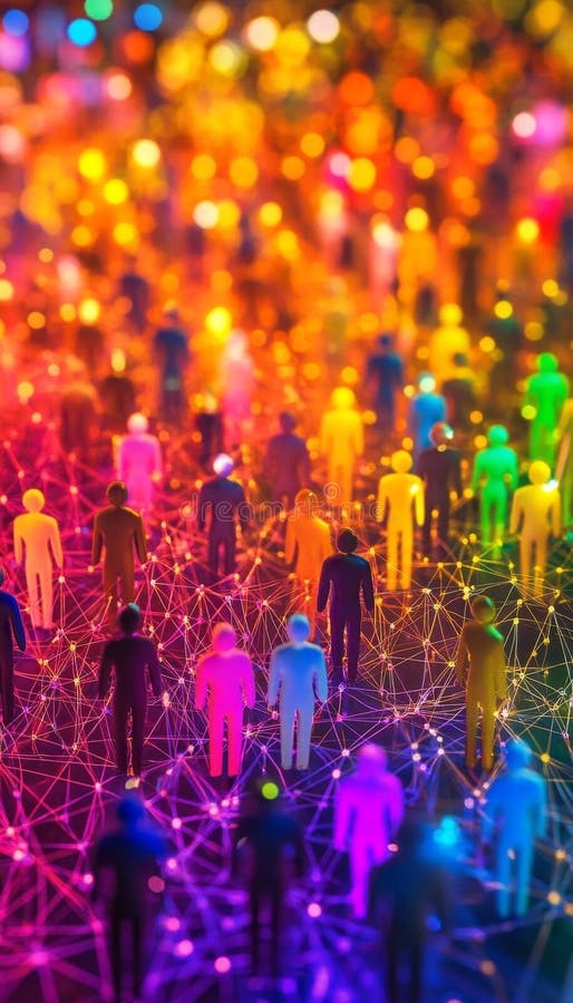 Interconnected People, Representing Human Resources, Network ...