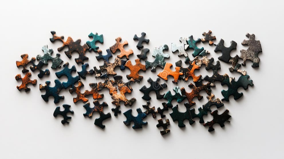 Interconnected Puzzle Pieces Form a Brain Symbolizing Autism ...
